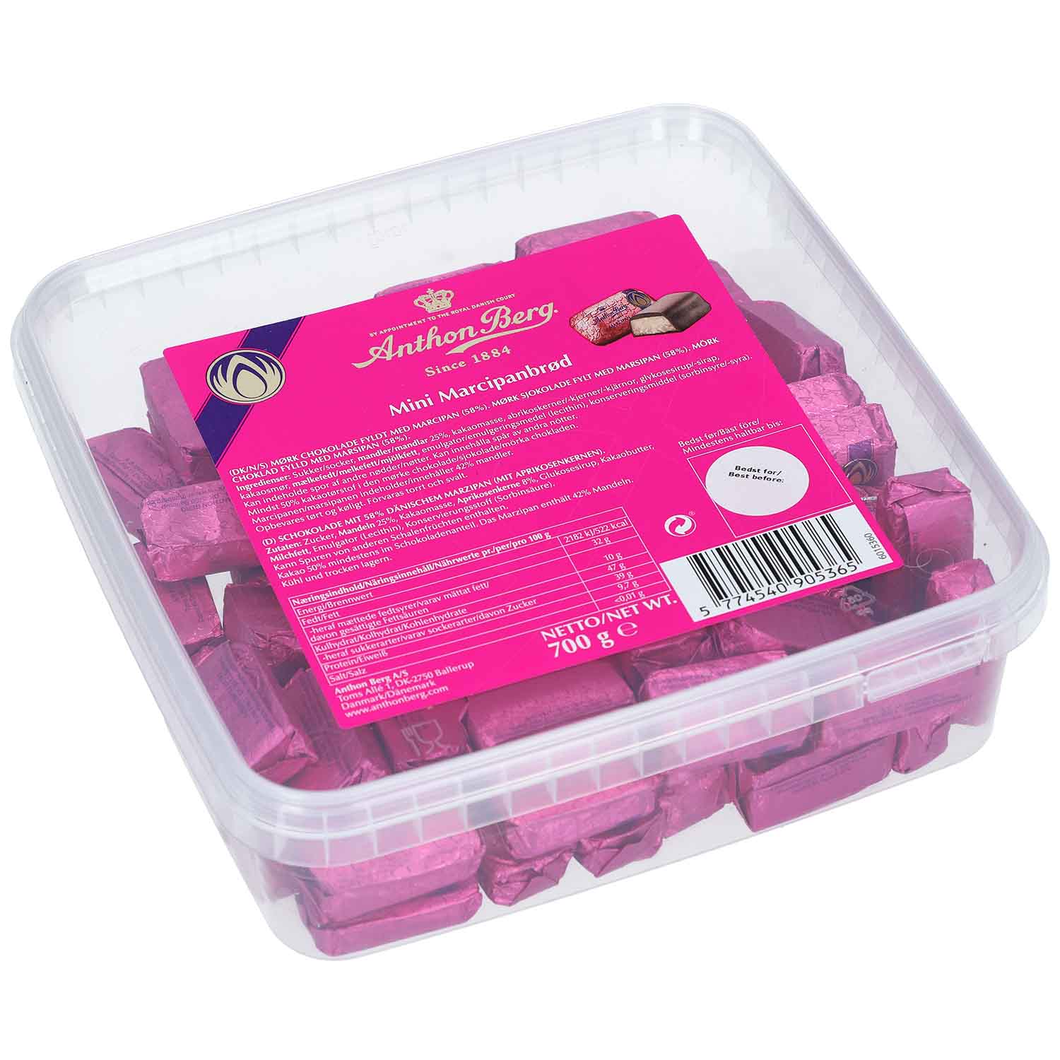 Anthon Berg Mini Rolada Marcipanowa 700g – Guten Market